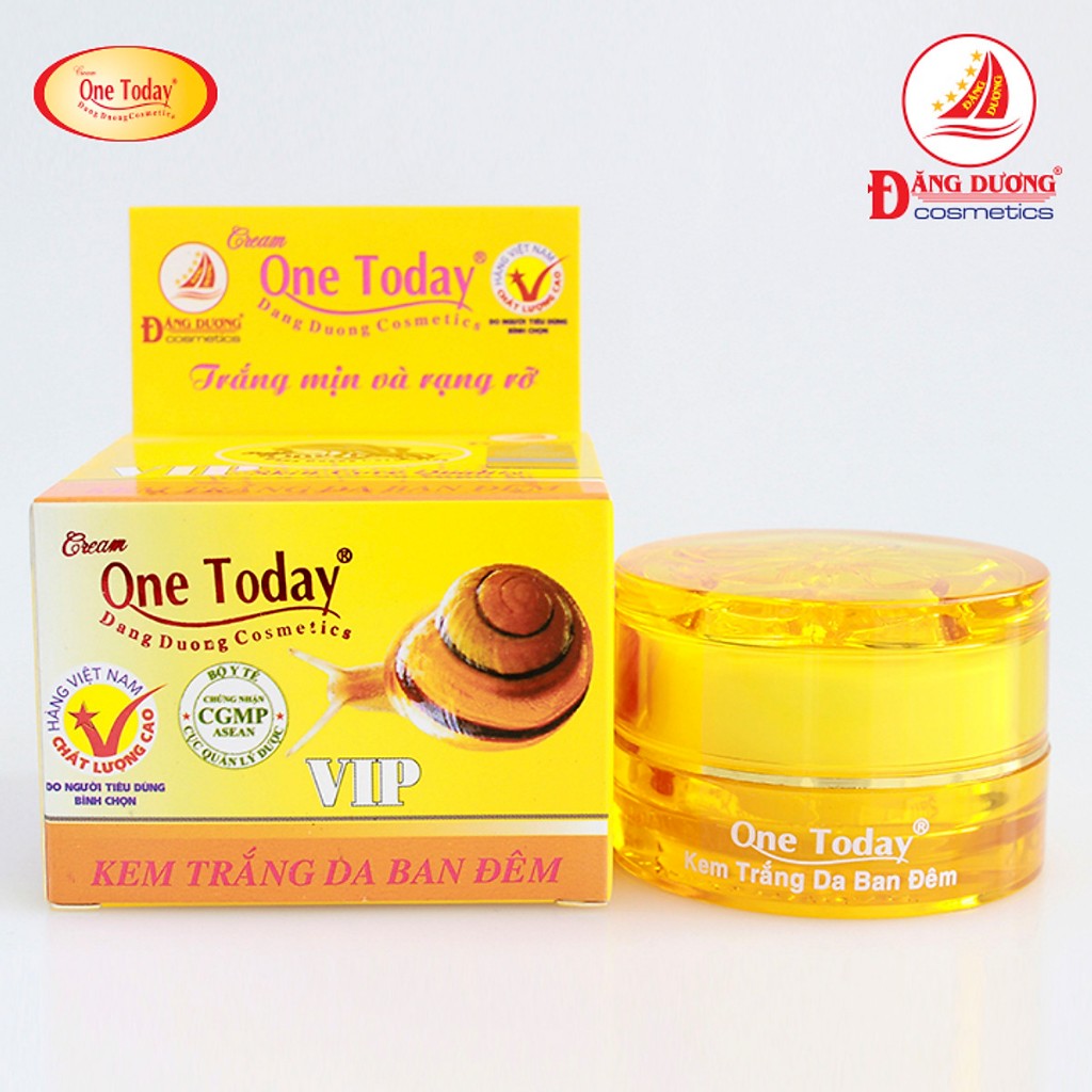 Vip ONE TODAY premium snail whitening night cream (15g) | Shopee Malaysia