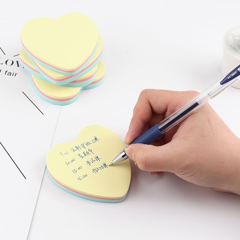 Neon multicolored heart-shaped note paper/note paper/note paper TZ2006 ...