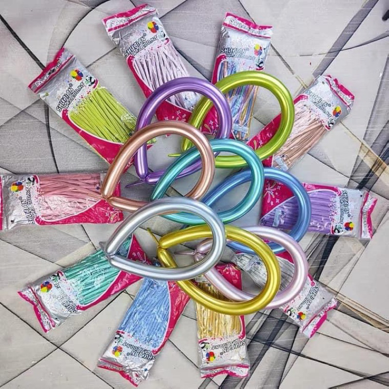 100c chrome super worm long bubble bag for artistic shapes | Shopee ...