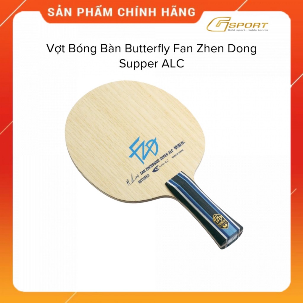 Butterfly Table Tennis Racket Zhen Dong Supper ALC - Genuine Made In ...