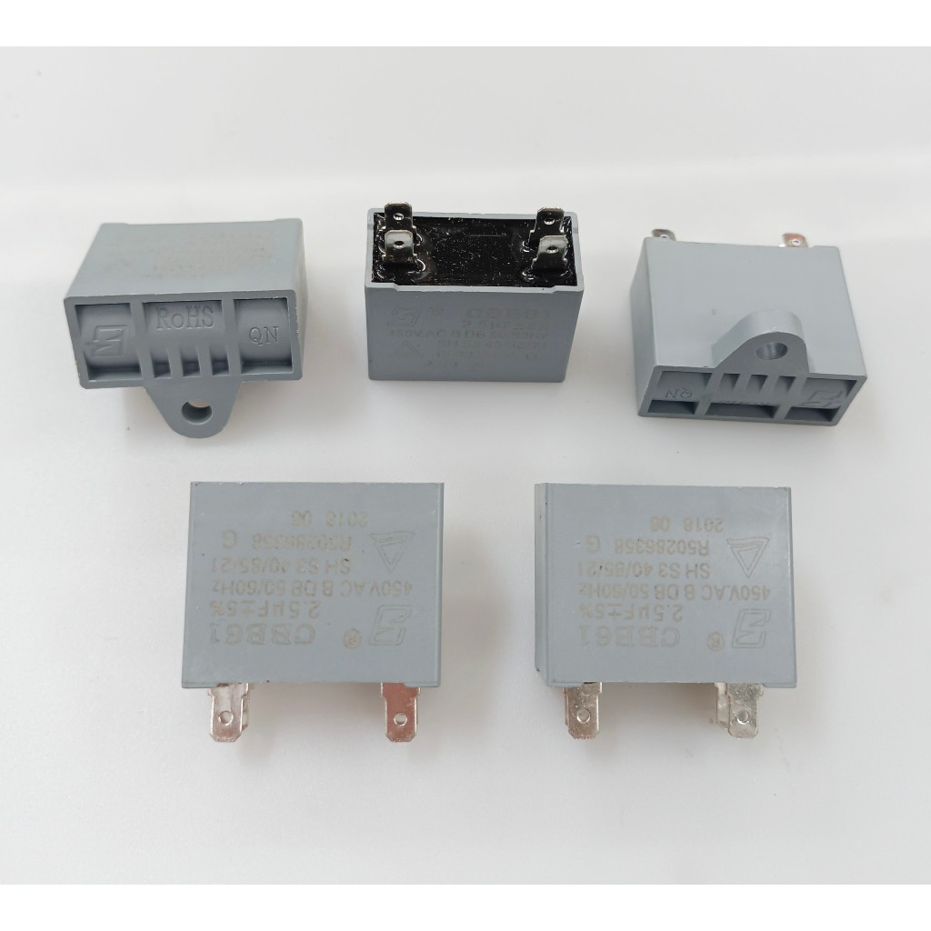 Combo of 5 fan capacitors and 4-pin air conditioner capacitors 2.5uF ...