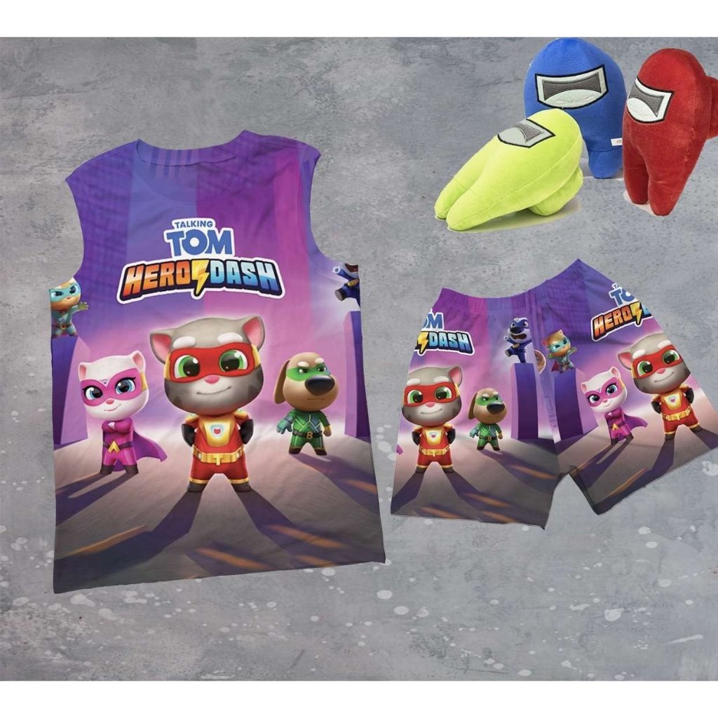 Big size three-hole set for boys with superhero tom cat, soft cold ...