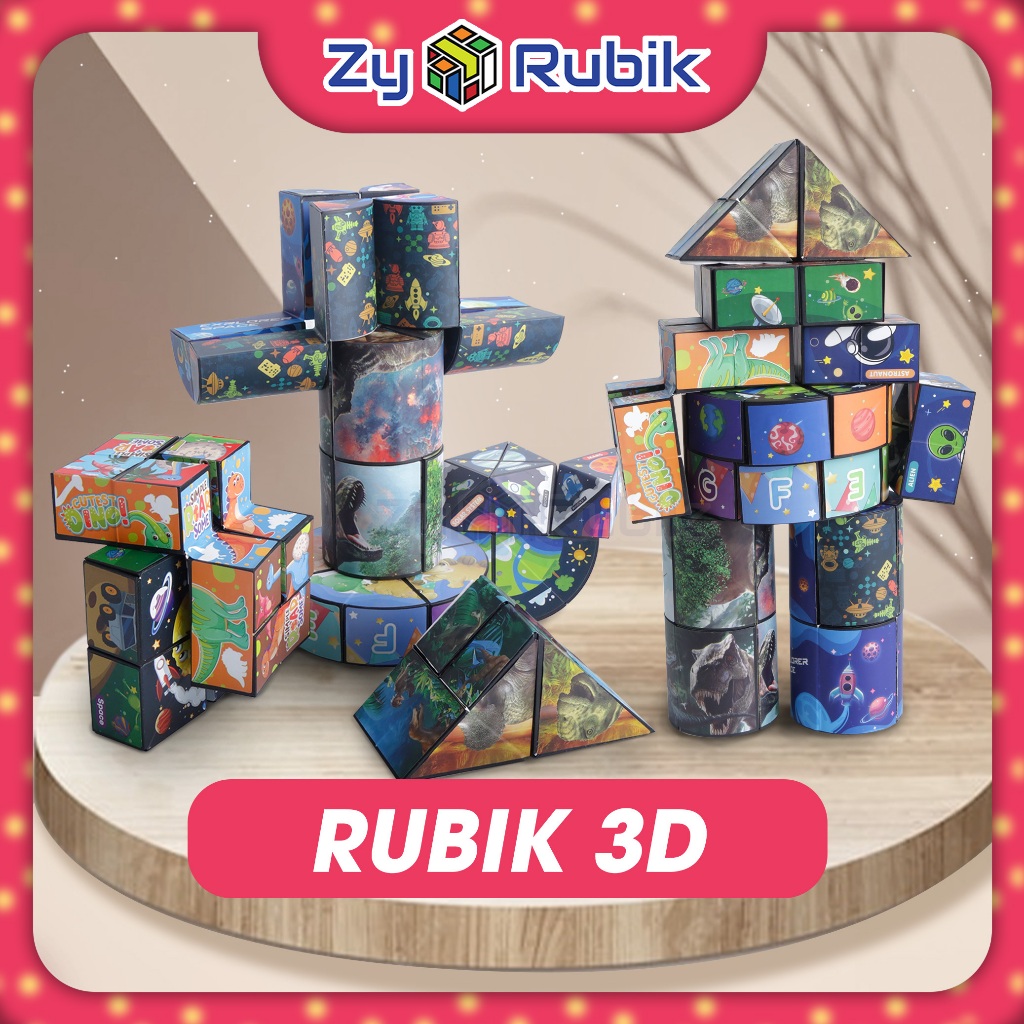 [Rubik Variant] 3D Rubik Magic Changing Toy Set Unlimited Brain ...