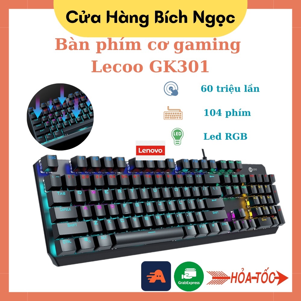 Lecoo GK301 Mechanical Gaming Keyboard, Supports RGB Led, Key ...