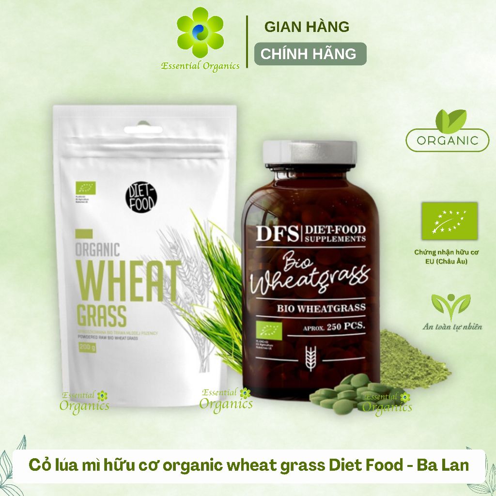 Diet food Organic Wheat Grass Tablets (250 tablets) | Shopee Malaysia