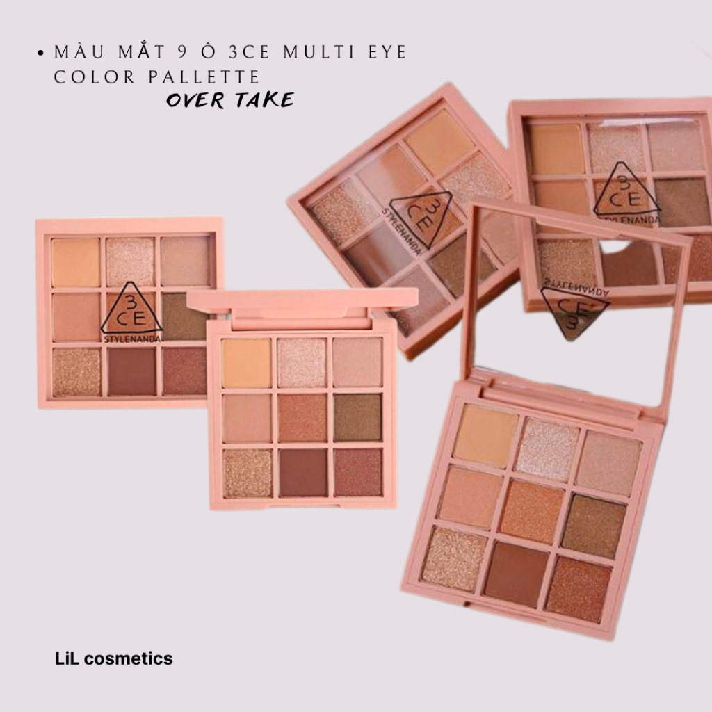 3ce Multi Eye Color Pallette Beach Muse- Over Take- Dry Bouquet- All ...