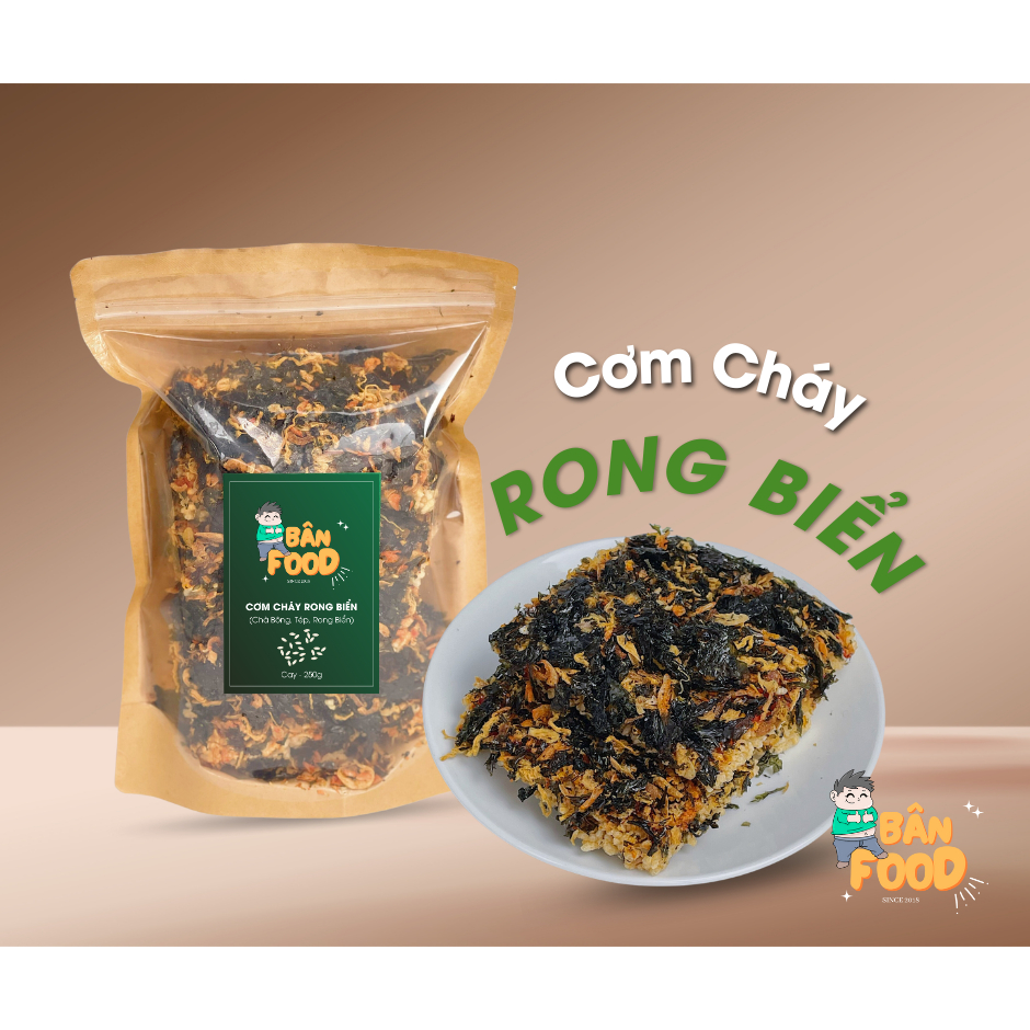 Premium seaweed scorched rice, topping includes 3 flavors (seaweed ...