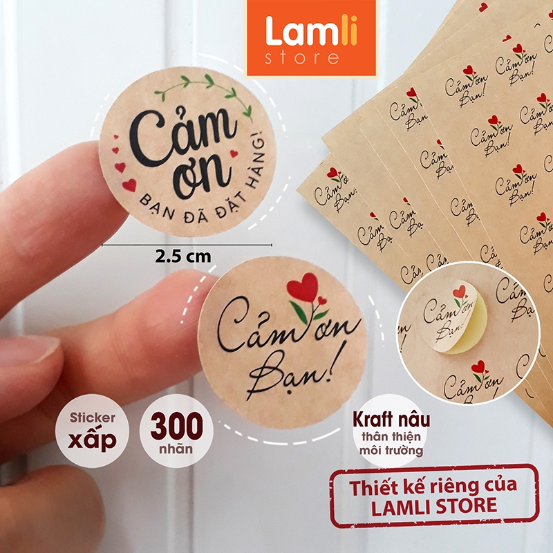 300 Thank you Stickers, Cute Thank you VIETNAMESE Stickers for ...
