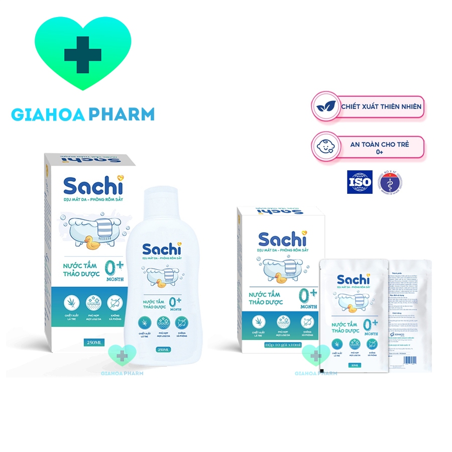 Sachi herbal bath water soothes the skin, prevents heat rash, rashes ...