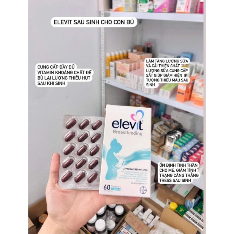 Elevit Breastfeeding multivitamin 60 postpartum tablets Australian ...