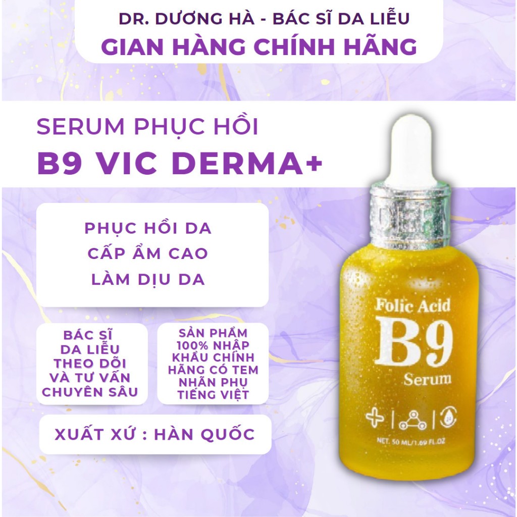 GENUINE GENUINE | Serum B9 Vic Derma Folic Acid Vicderma Rejuvenation ...