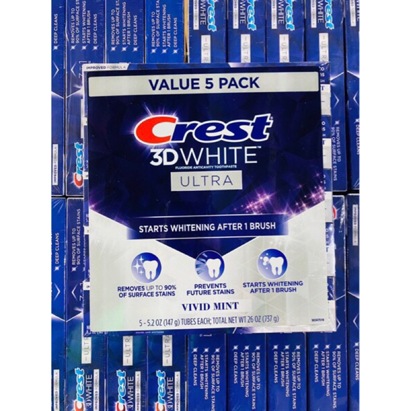Crest 3D WHITE VIVID MINT ULTRA Purple Toothpaste 147g | Shopee Malaysia