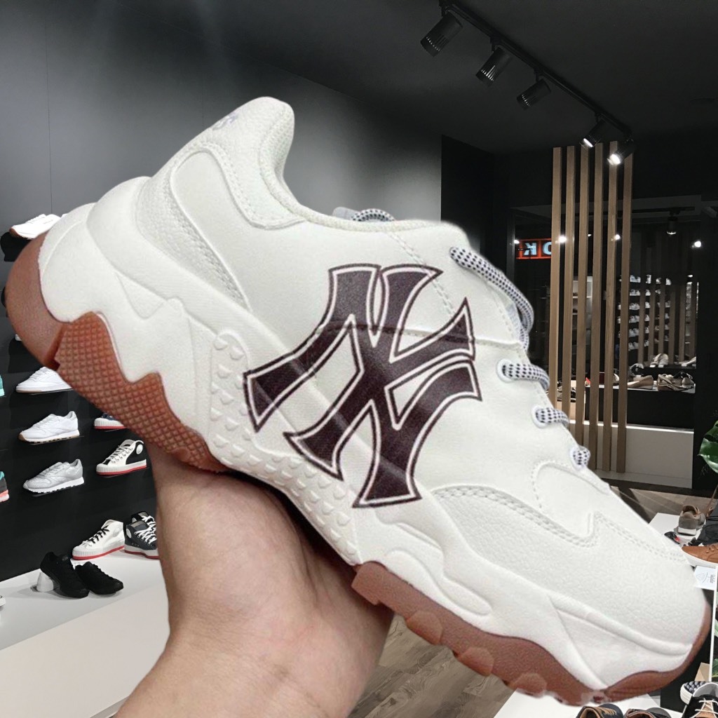 Mlb NY Sneakers With Standard Brown Sole 5cm In full box SC, Men And ...