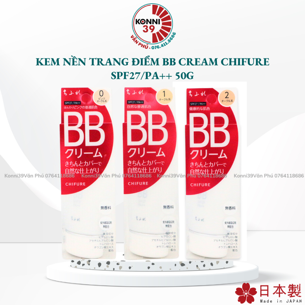 Chifure BB CREAM SPF27 PA++ CONCEALER BB FOUNDATION Japan | Shopee Malaysia