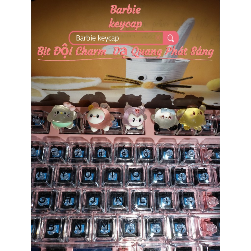 Very pretty Charm Seriess Dai Quang keycap / mechanical keyboard keycap ...