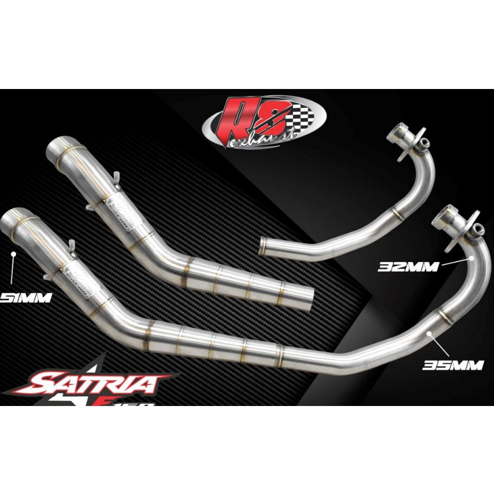 EXHAUST Pipe [EXHAUST-R8] for RAIDER Fi SATRIA BANDIT 150 GSX 150 ...