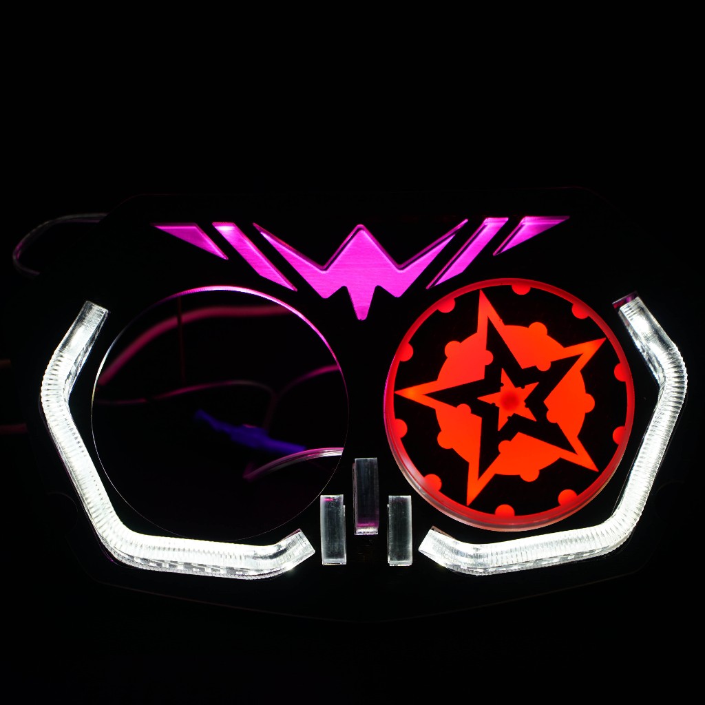 Sharingan rotating Led set with 2.0 ball bearing for Wave 110 using ...