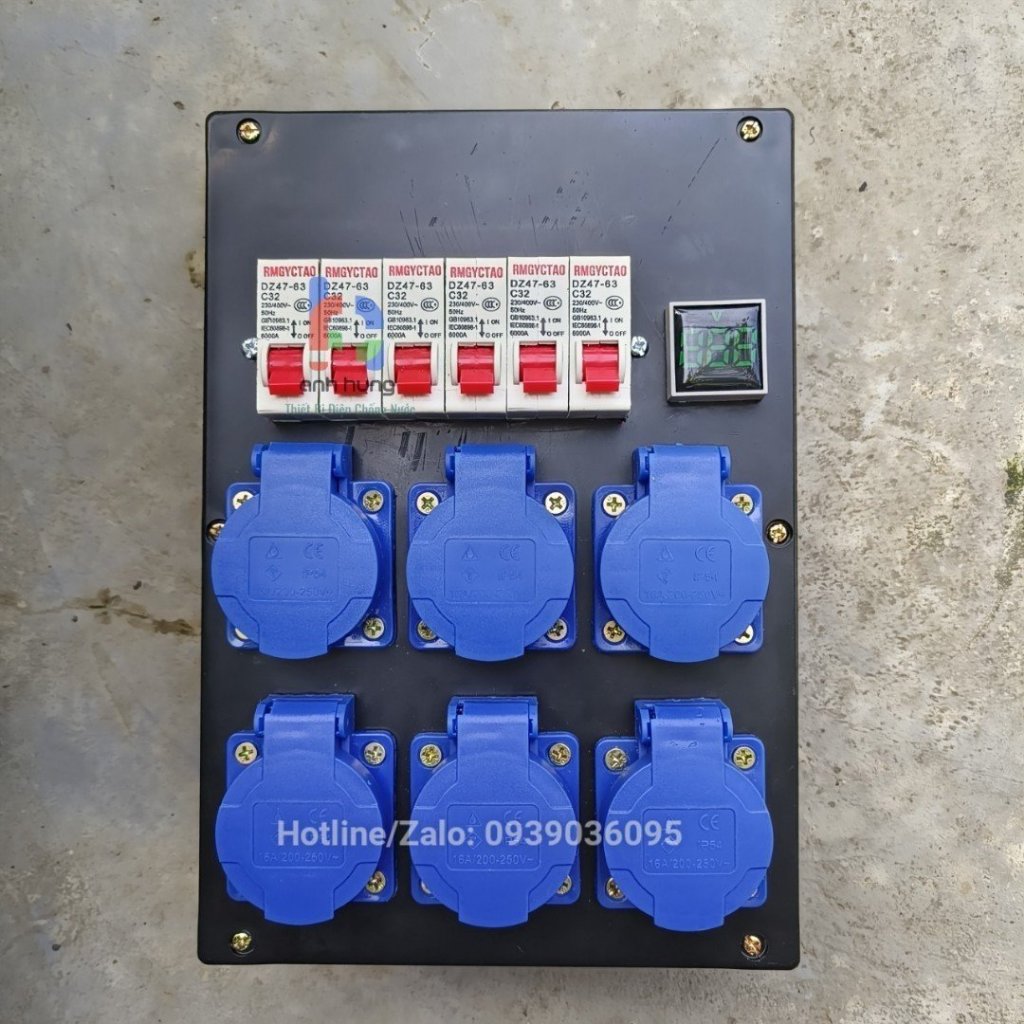 Single Phase 16A Industrial Construction Power Box - Sound and Light ...