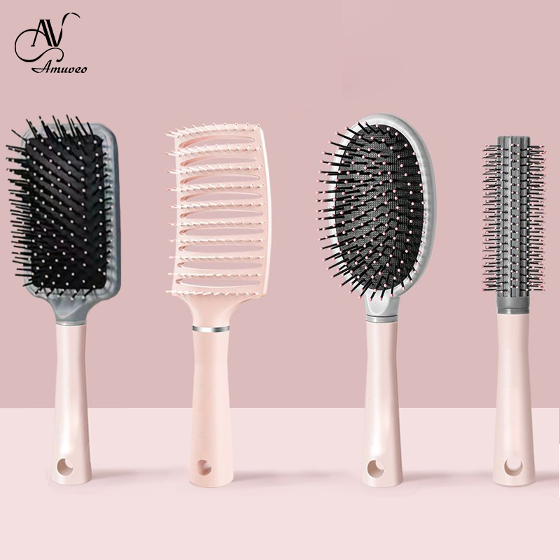 Rosslynaccessory Detangling Comb Set with Airbag, Specialized for Curly ...