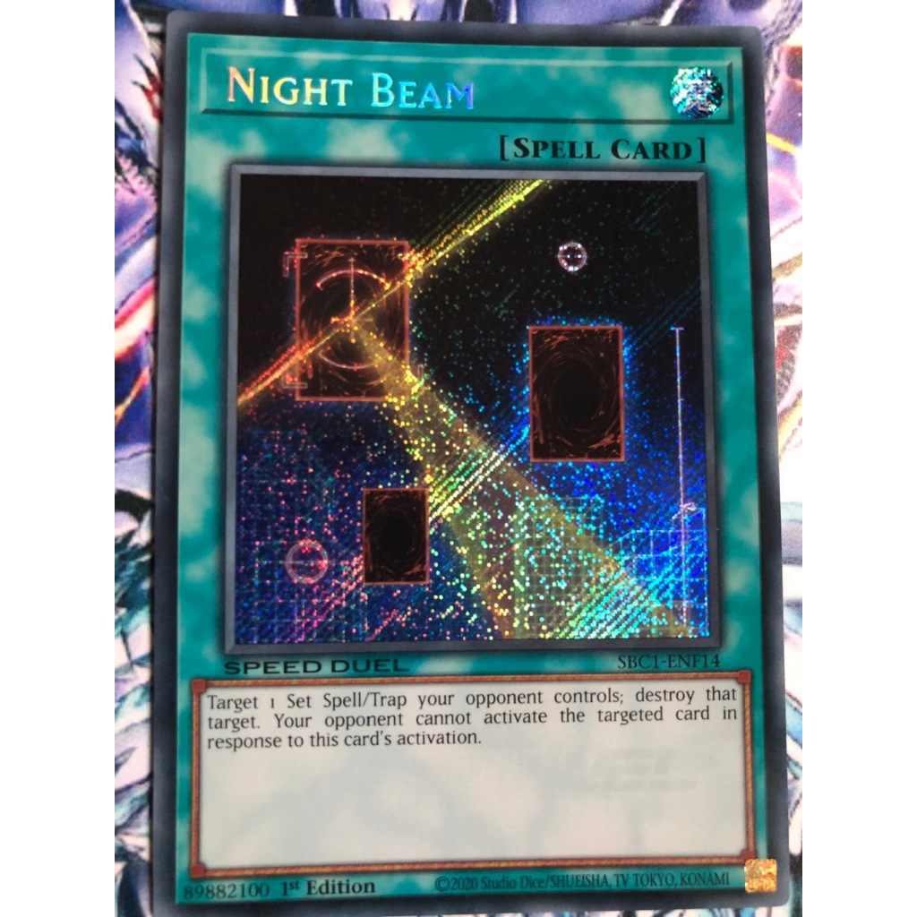 Yugioh Card - TCG (UK) - Night Beam / SBC1-ENF14 | Shopee Malaysia