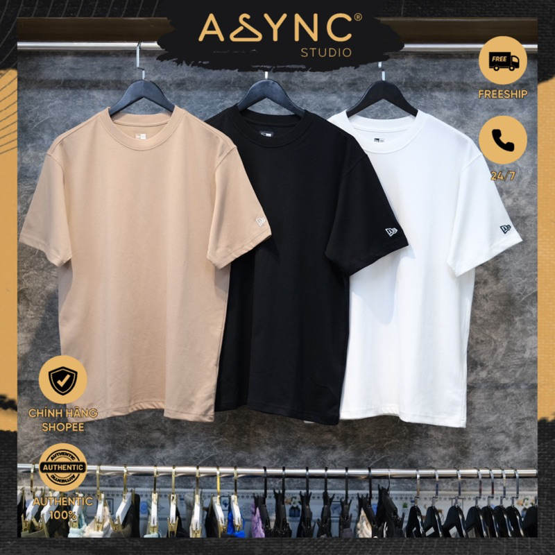 (Auth) New Era Essential T-shirt 1 Pack of 3 Basic Plain Shirts White ...