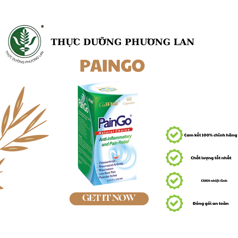 Paingo - Relieve Pain and Osteoarthritis (1 Box / 60 tablets) | Shopee ...