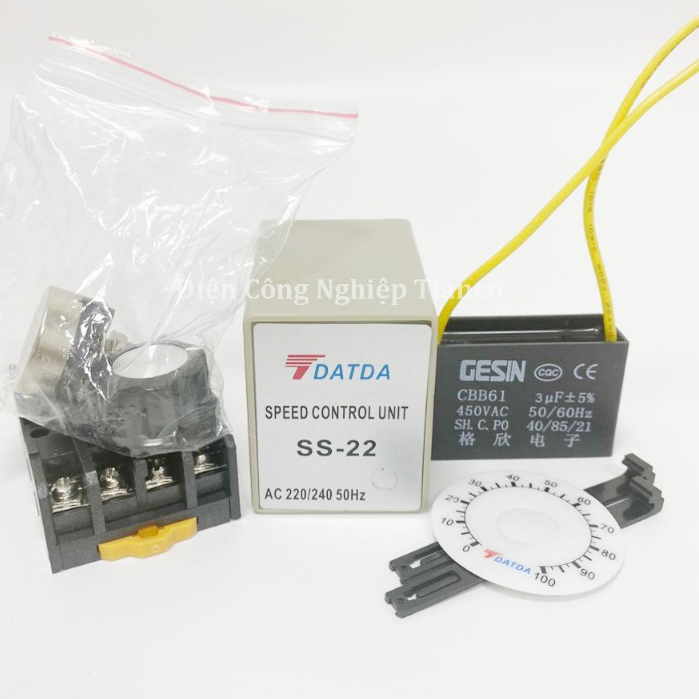 DATDA SS-22 SPEED CONTROL UNIT 220V 1-phase motor SPEED controller ...