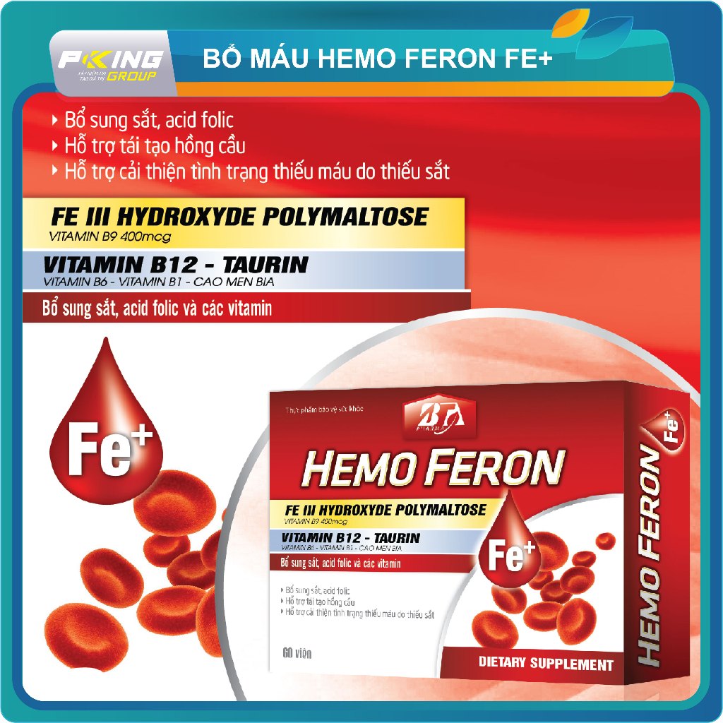 Femo FERON FE+ Iron Supplement Pills for Children from 6 Years Old to ...