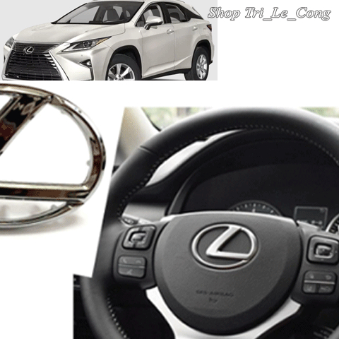 Decal L-shaped Lexus logo chrome-plated sticker to decorate the ...