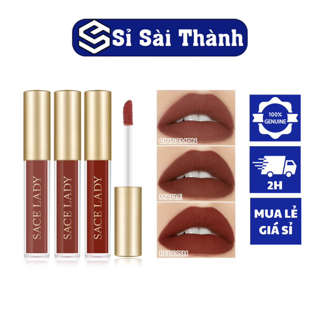 Set of 3 SACE LADY matte lipsticks, smooth as velvet, waterproof and ...