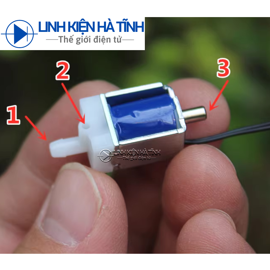 Mini electronic water valve DC 3.7V air valve normally closed electric ...