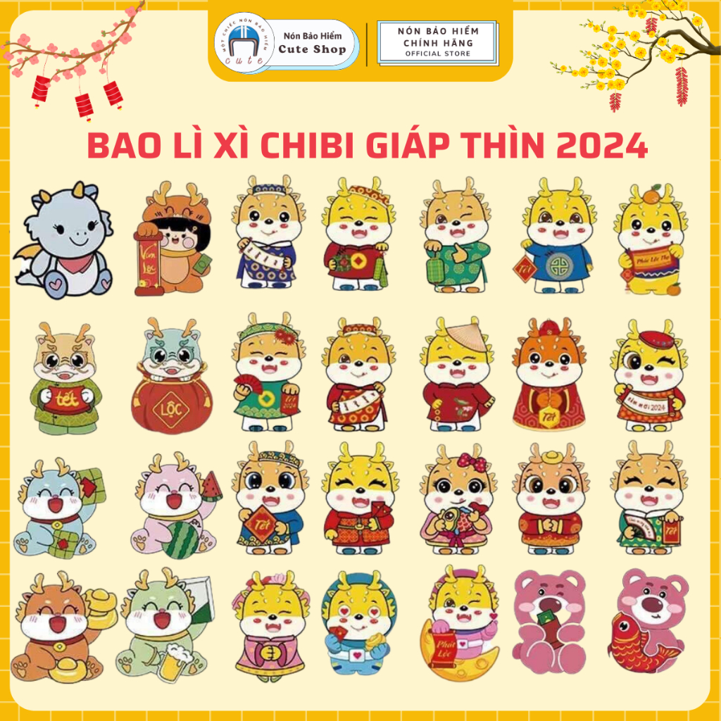 Cartoon Chibi Red Envelopes, Dragon Shape CNY At Ty 2025, Sturdy C150 ...