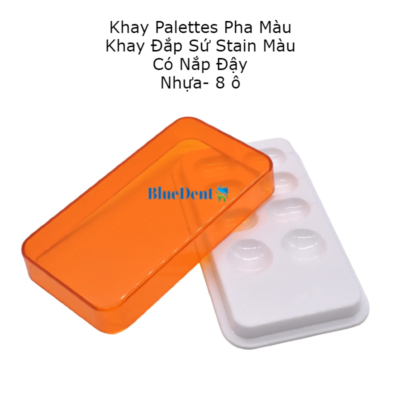 Color Mixing Tray Stain Color Tray Palettes Tray 8-Cell Porcelain Tray ...