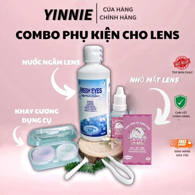 [YINNIE] Combo 5 Soaked Water, Dedicated LENS Eye Drops | Shopee Malaysia