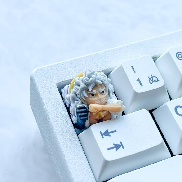 Artisan Keycap - Luffy pirate handmade resin mechanical keyboard ...