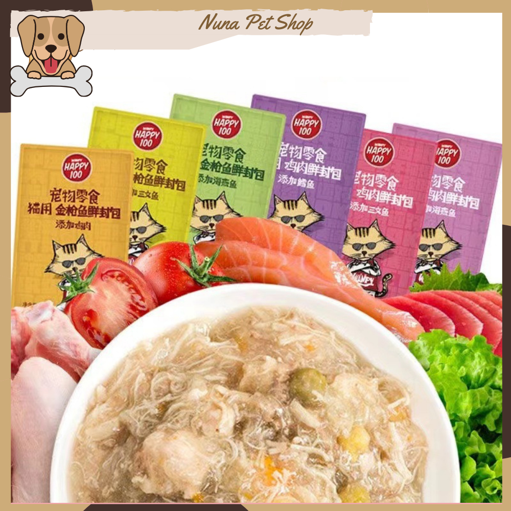Pate Wanpy Happy 100 for cats (70gr) - Delicious and nutritious wet cat ...