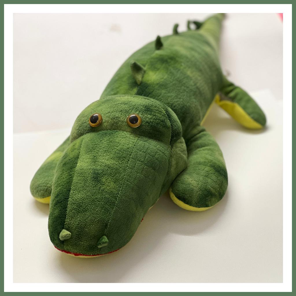 Crocodile teddy bear 40cm long, stuffed crocodile | Shopee Malaysia
