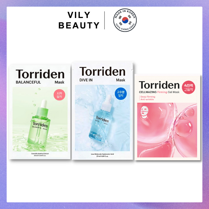 TORRIDEN DIVE-IN MASK, BALANCEFUL MASK, CELLMAZING FIRMING GEL MASK ...