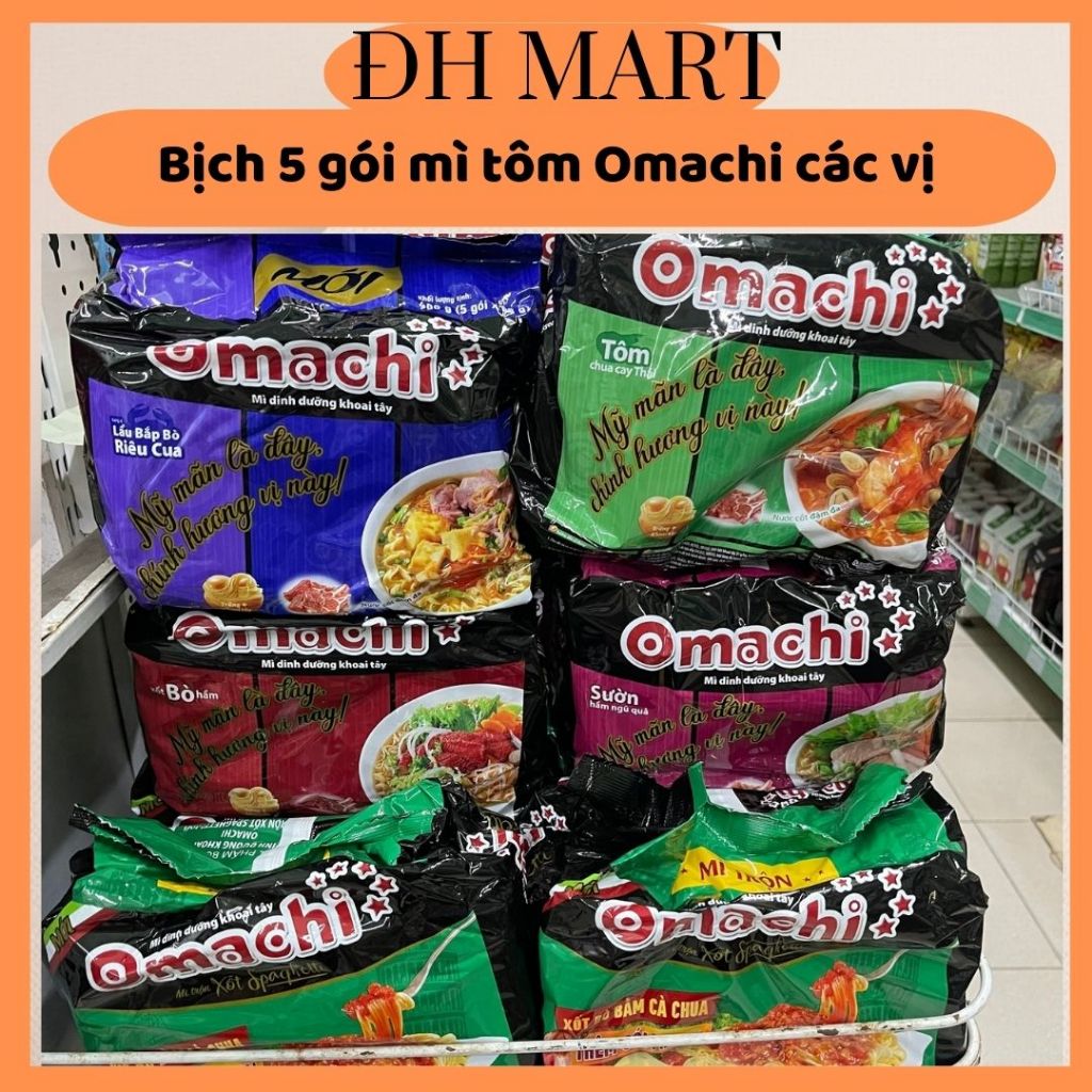 Bag of 5 packs of Omachi noodles ️ ️ Omachi instant noodles of all ...