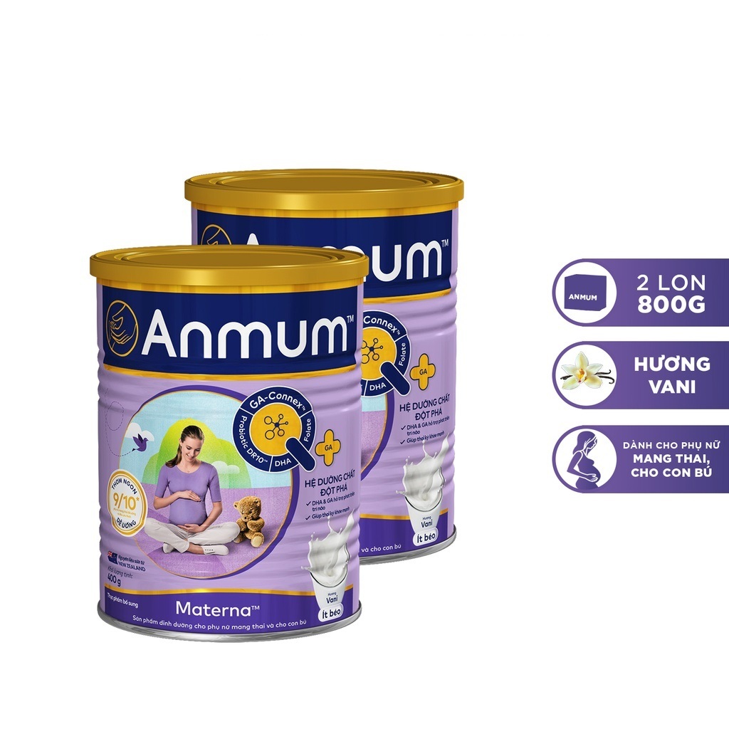 Anmum Materna Pregnancy Milk Vanilla Flavor, Chocolate Flavor From 400g ...
