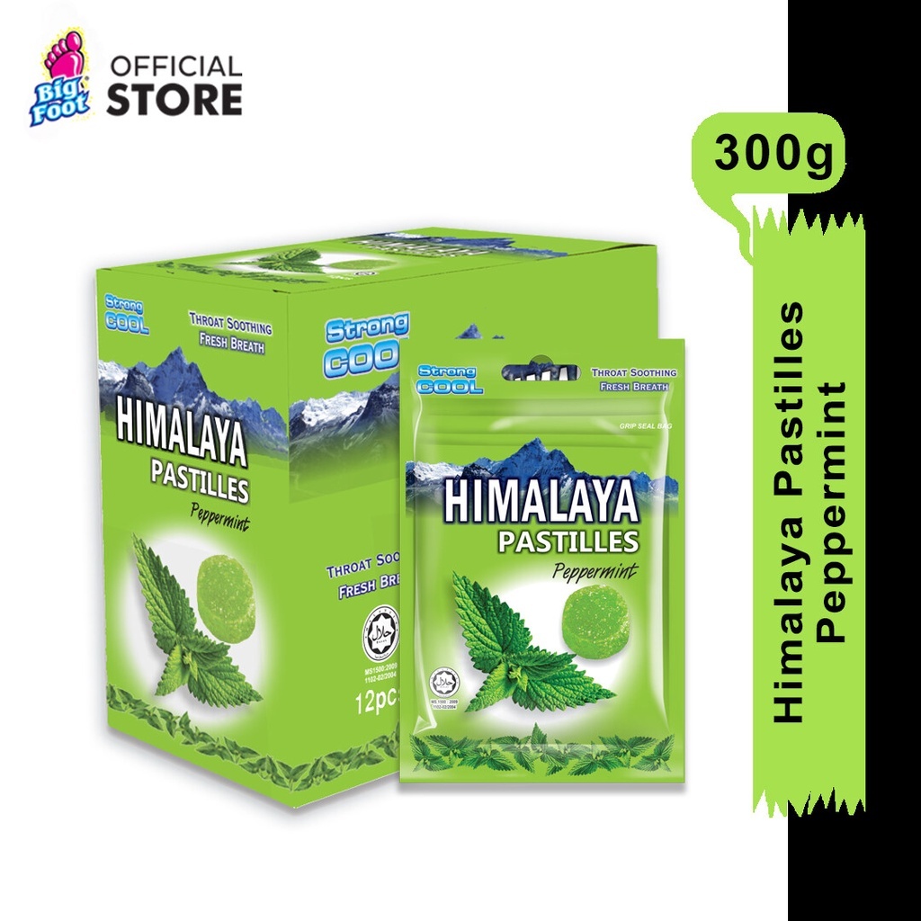 Big FOOT Himalaya Pastilles Peppermint 25gm | Shopee Malaysia