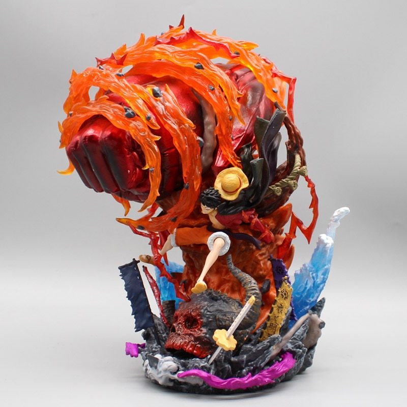 Monkey D Luffy Gear 3 Red Roc character model with led | Shopee Malaysia