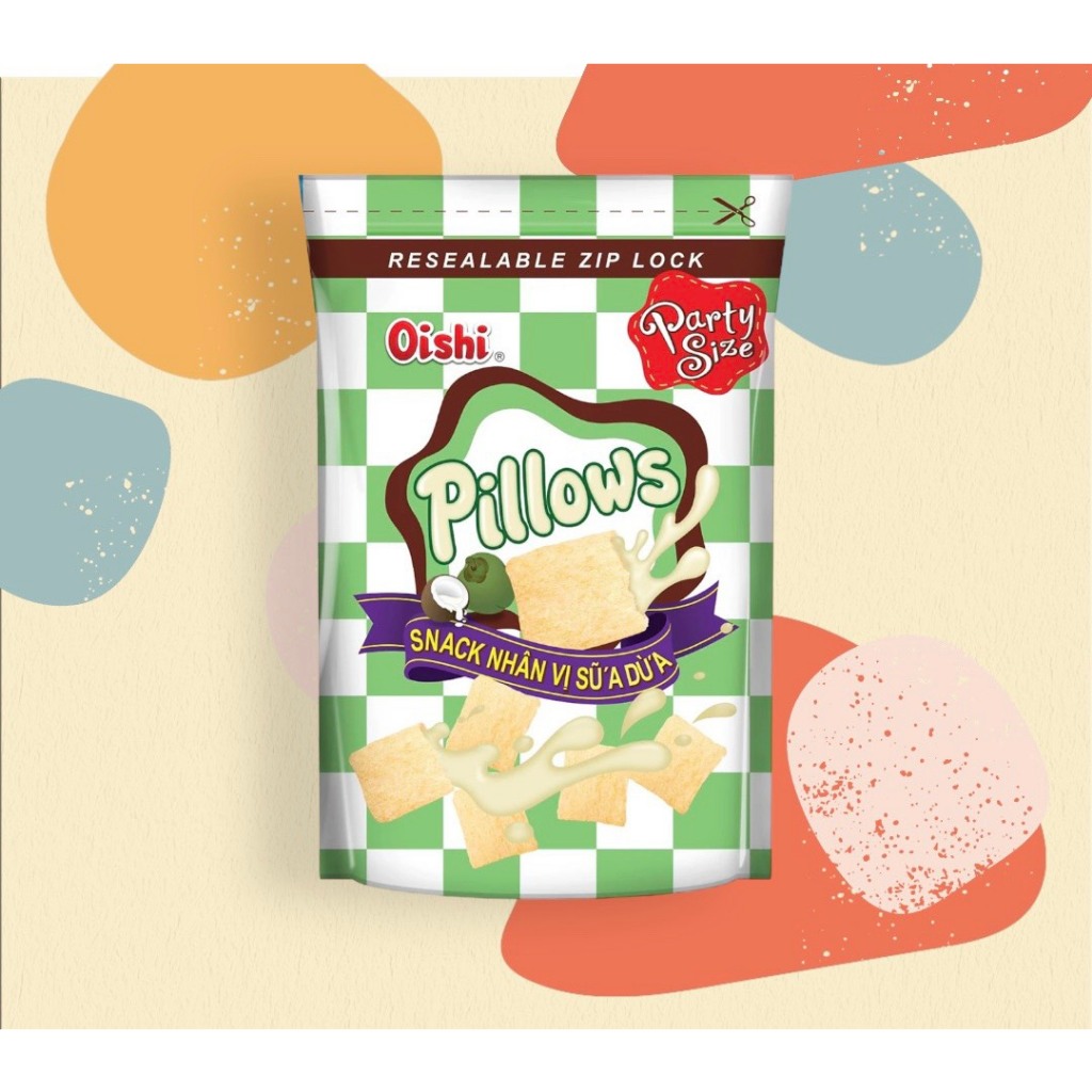 1 Pack Of Oishi Pillows Snacks Filled With Coconut Milk 85g | Shopee ...