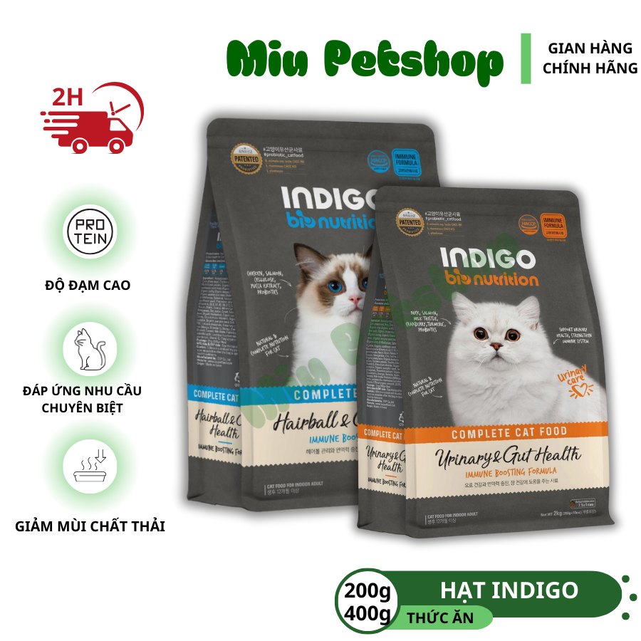 Indigo cat seeds made in Korea - 400G BAG - helps eliminate hairballs ...