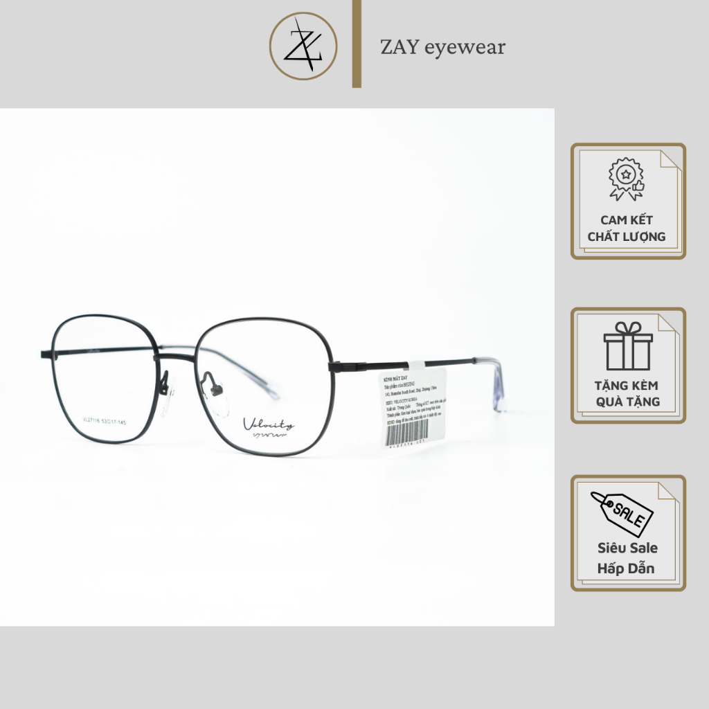 Velocity titanium VL27116 men's and women's eyeglass frames, high ...