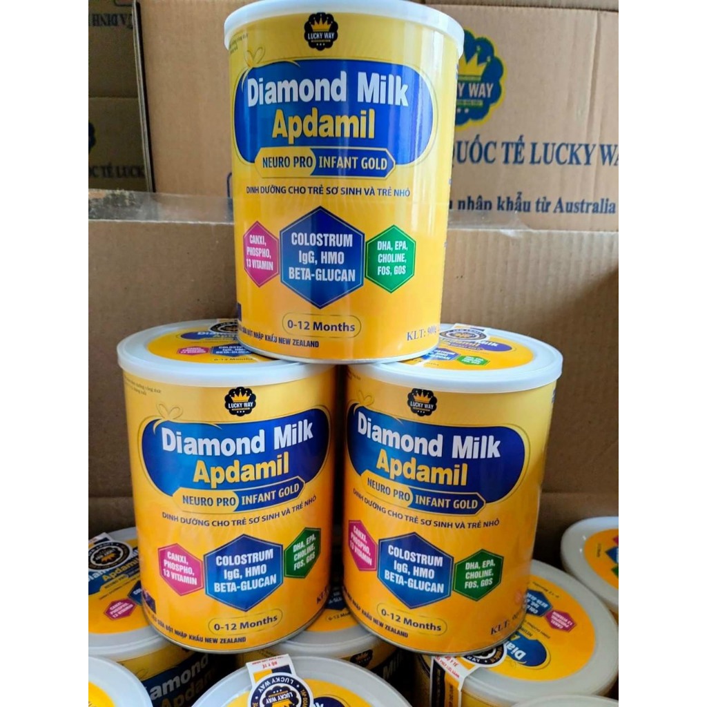 Combo of 3 cans of DIAMOND MILK APDAMIL INPANT GOLD (for infants 0-12 ...