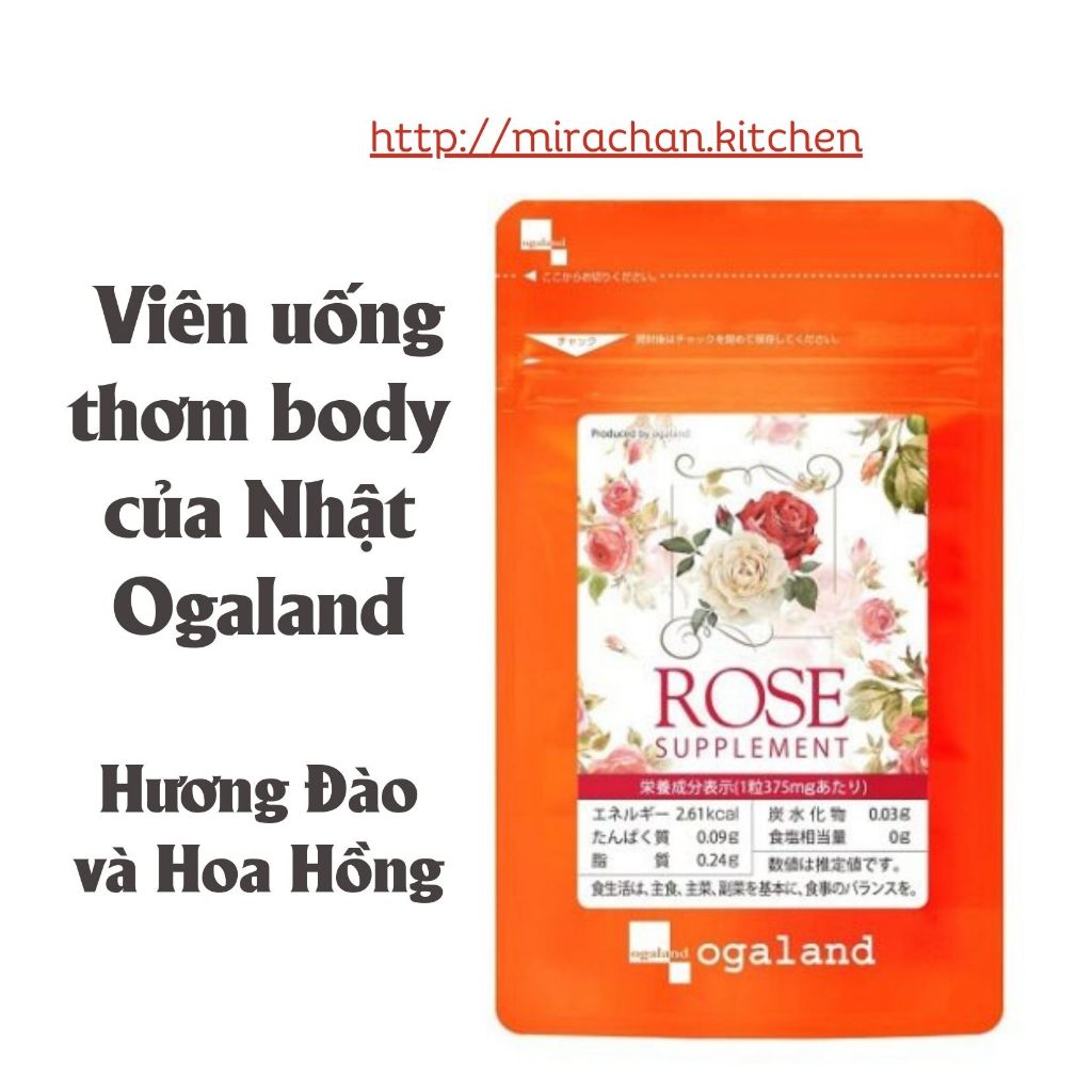 Japanese body fragrance pills Ogaland, peach and rose scent (30 pills) | Shopee Malaysia