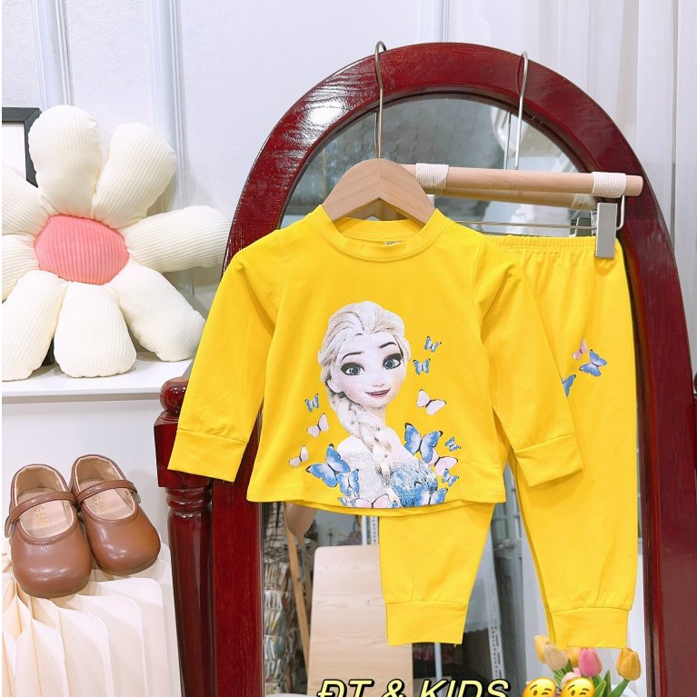 Premium COTTON Elsa set for girls | Shopee Malaysia