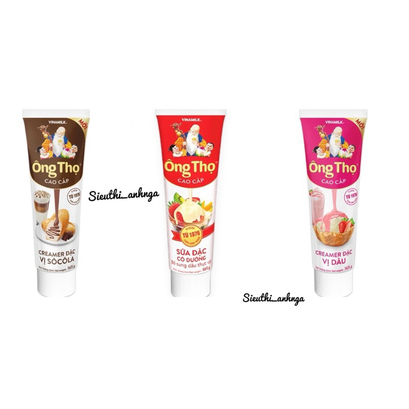Ong Tho Sweetened Condensed Milk Tube 165G (All Flavors) | Shopee Malaysia