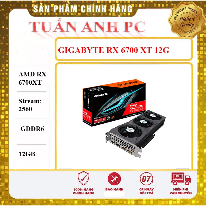 Vga GIGABYTE Radeon RX 6700 XT EAGLE 12G | Shopee Malaysia